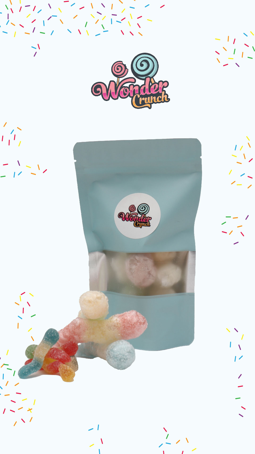 Freeze Dried- Worm Sour Gummy – wondercrunch.ae